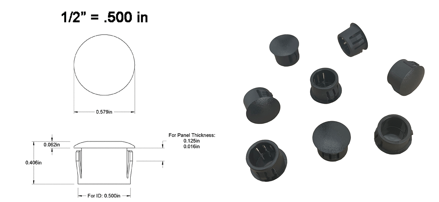 (8 PACK) Locking Plastic Hole Plugs for metal – usindustrialfasteners.com