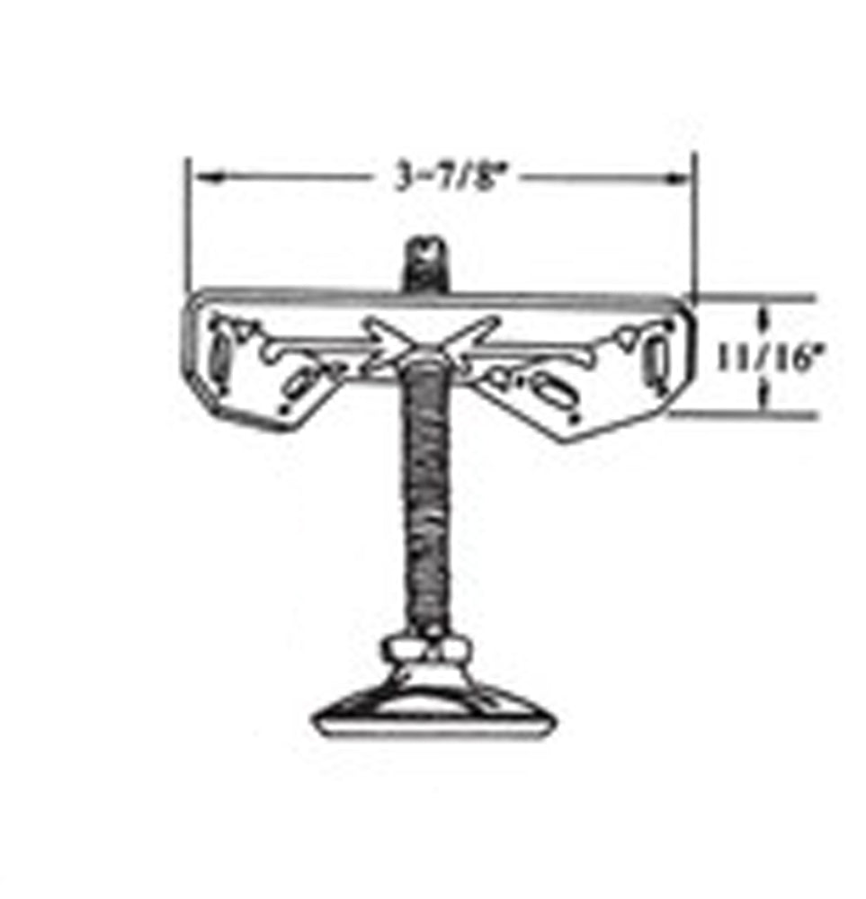 Pair Corner Leveler Brackets with 3" Adjustable Nylon Base Leveler K-7 ...