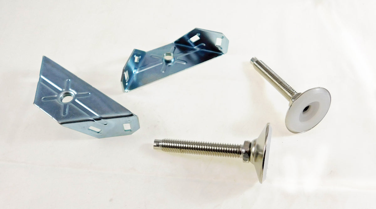 Pair Corner Leveler Brackets with 3" Adjustable Nylon Base Leveler K-7 ...