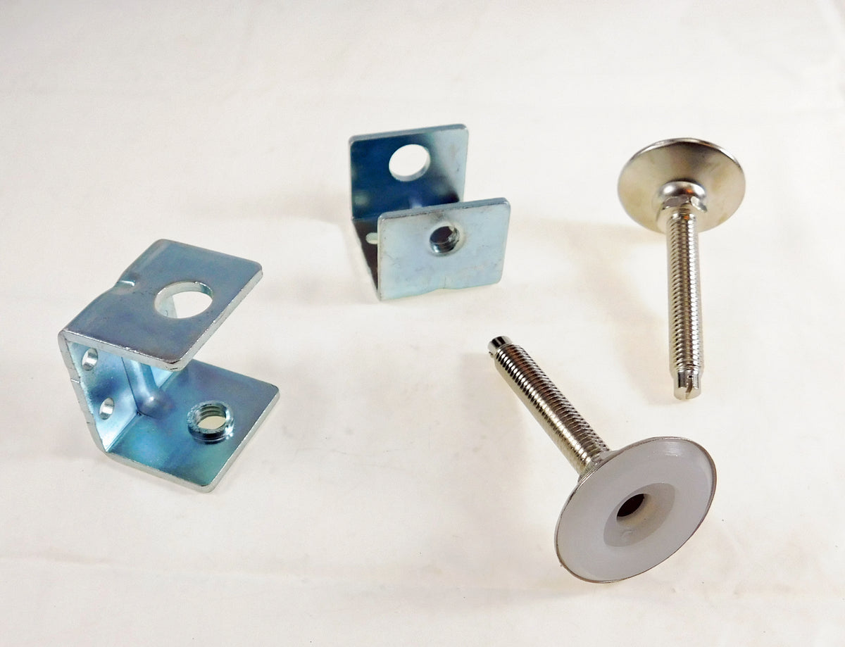 Pair Leveler Brackets with 3" Adjustable Nylon Base Leveler LL-158-3-1 ...